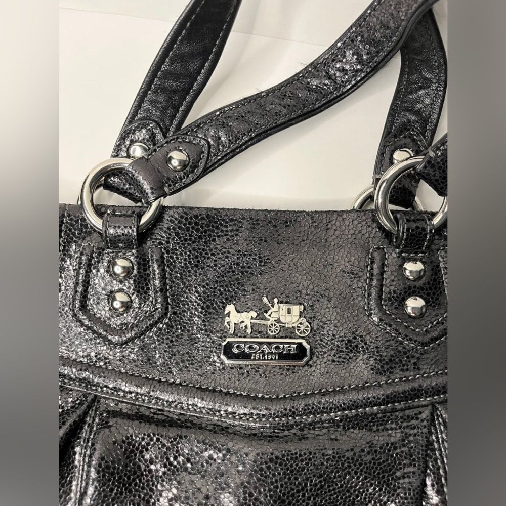 *Rare* Coach Madison Claire Textured Metallic Leather… - Gem